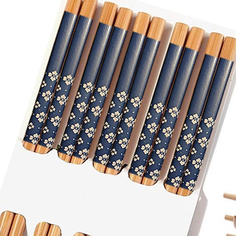 Buy Bamboo Chopsticks & Japanese Floral Print | Katachiware