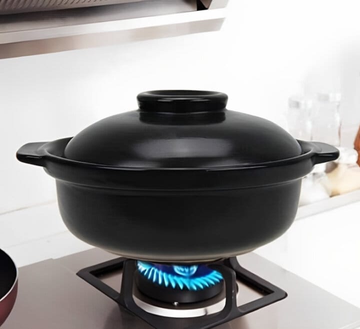 Korean Clay Casserole Pot & Tray (180mm) | Katachiware