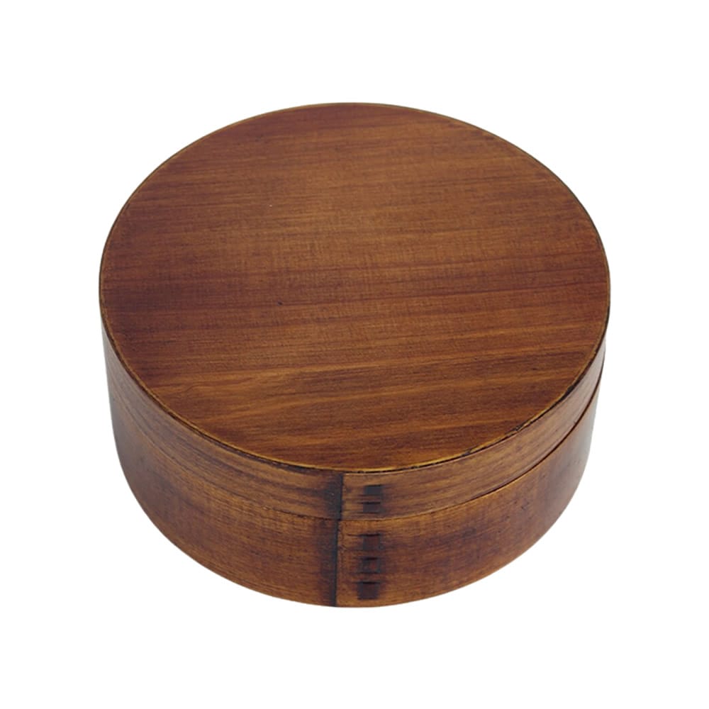 Dark Willow Wood Round Bento Box | Katachiware