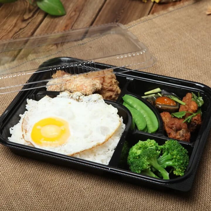 J8306 Disposable Bento Box & Lid | Katachiware