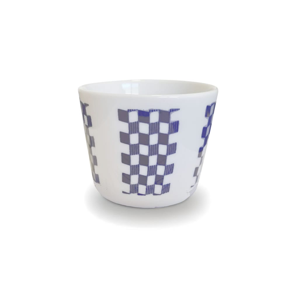 Minoyaki Checkered Soba Choko Cup | Katachiware