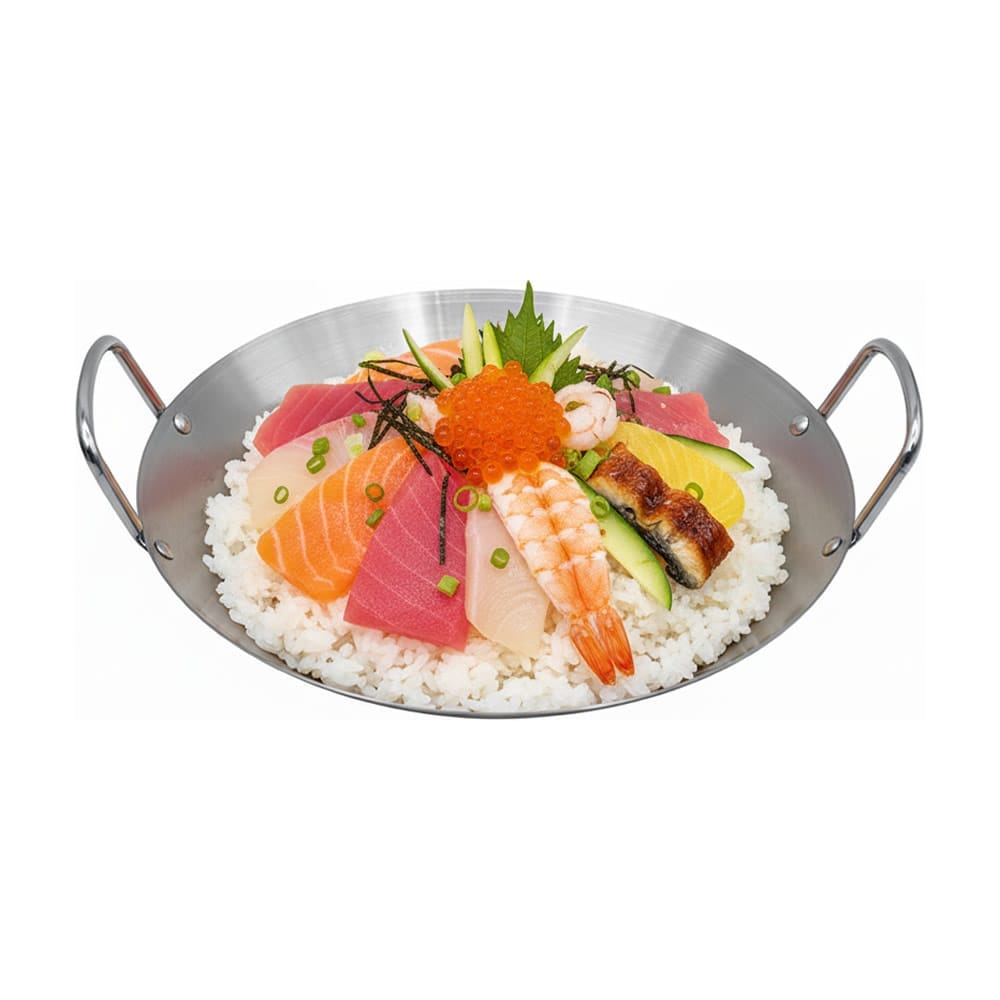 Buy 24cm Stainless Steel Plating Wok | Katachiware