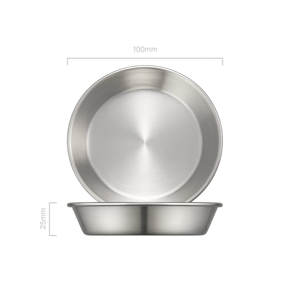 Buy Stainless Steel Round Dish (10cm) | Katachiware
